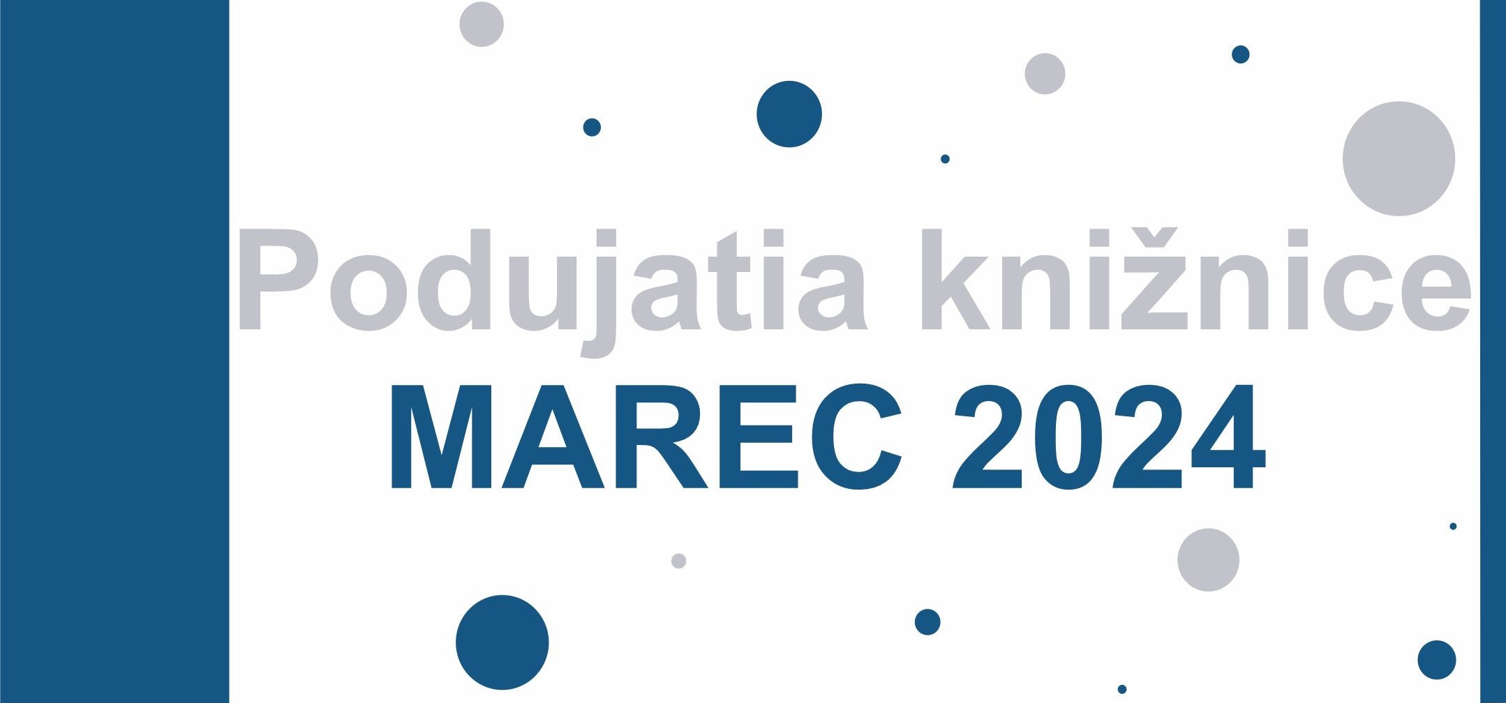 Program podujatí knižnice - marec 2024